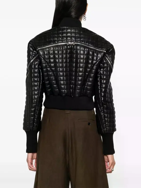 Stella McCartney Zip-up Quilted Leather Jacket