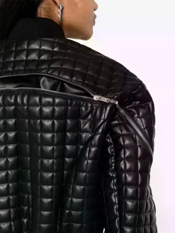 Stella McCartney Zip-up Quilted Leather Jacket