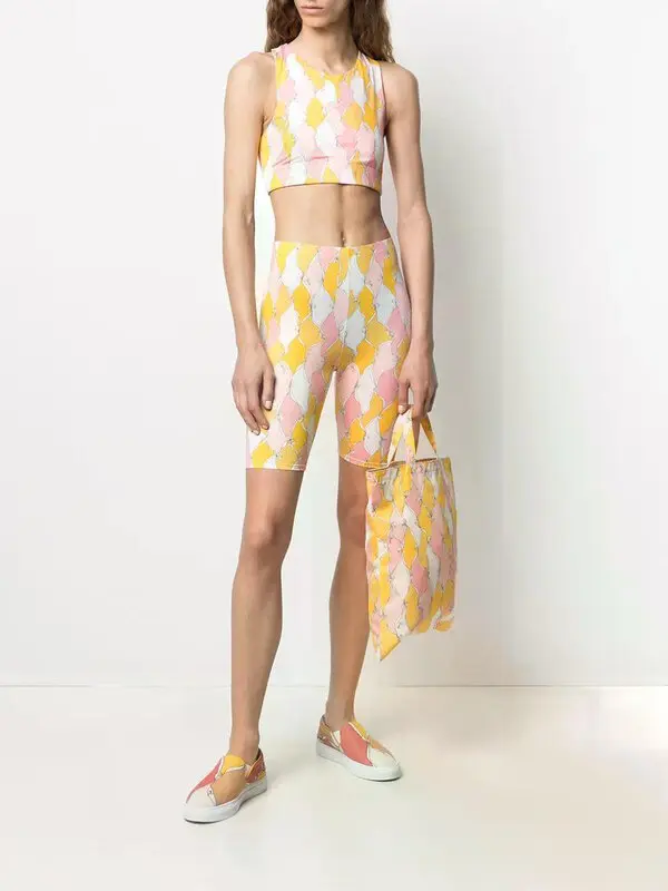 Emilio Pucci Cycling Shorts With Abstract Pattern