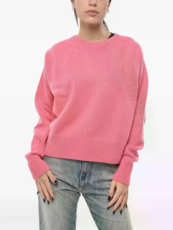 SA SU PHI Cashmere Crew-neck Sweater - Pink