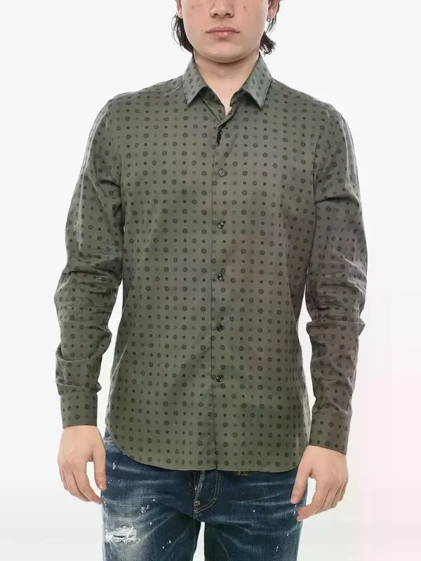 Corneliani Cotton Shirt - Green