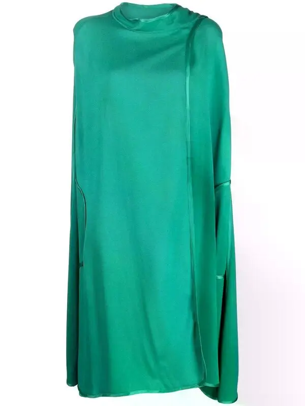 Stella McCartney Asymmetric Knee-length Cape - Green