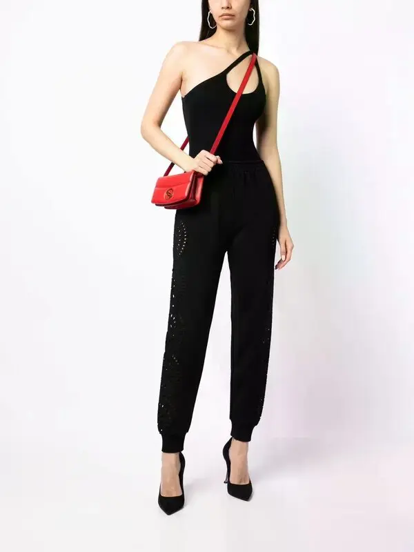 Stella McCartney Drawstring Knitted Trousers - Black