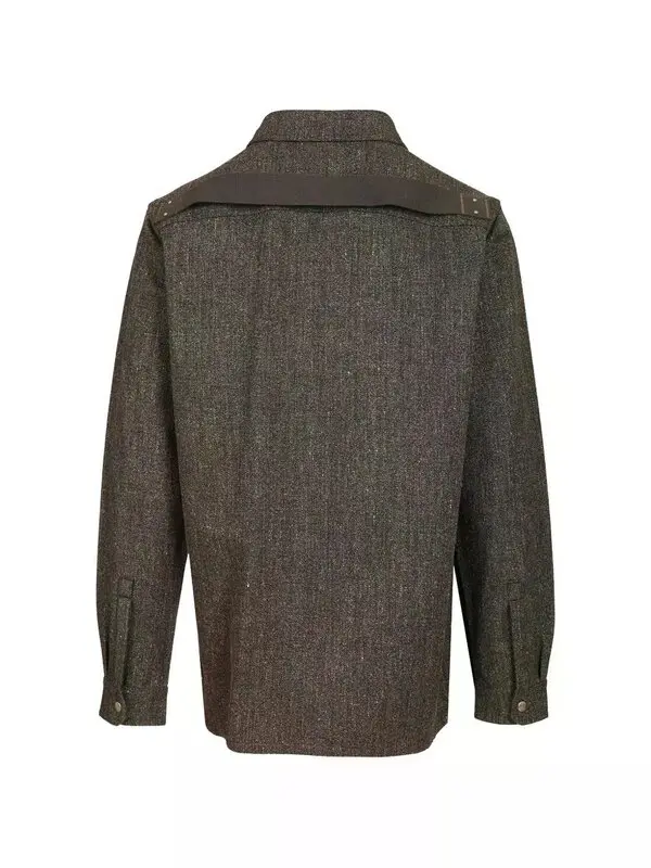 Rick Owens Webbing-strap Wool-blend Jacket