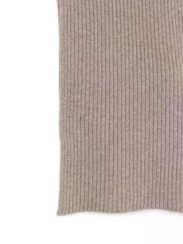 Brioni Ribbed-knit Scarf