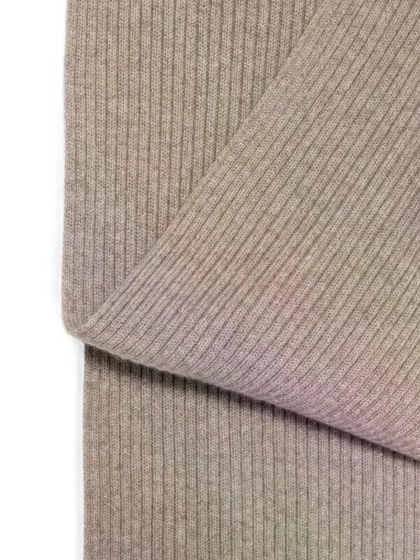 Brioni Ribbed-knit Scarf