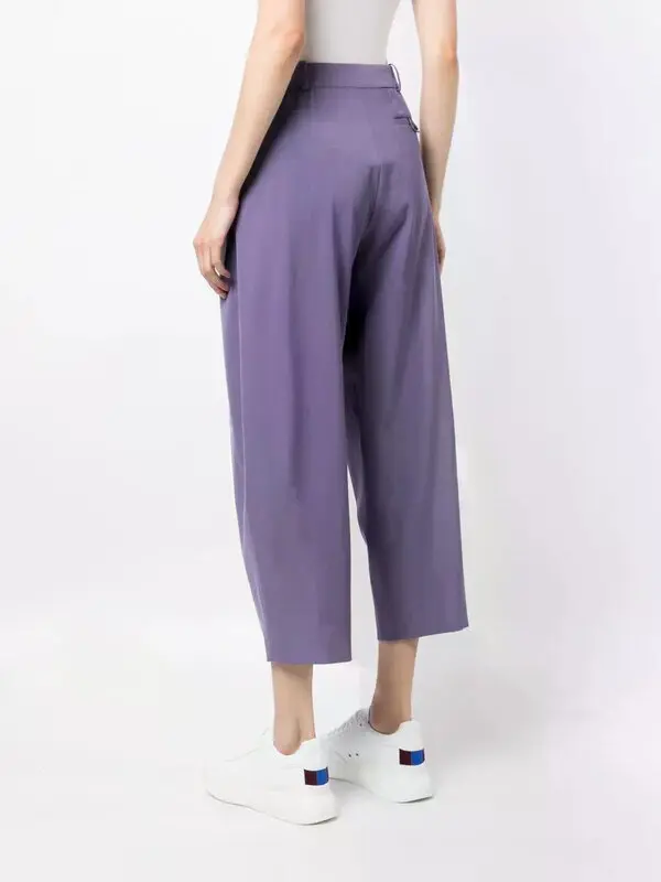 Stella McCartney Stretch-wool Cropped Trousers