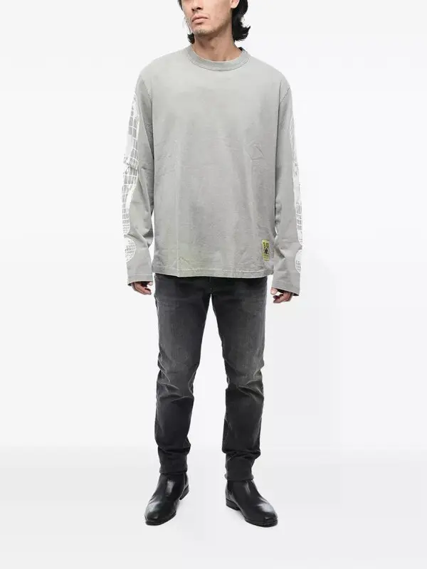 DIESEL® Logo-print Long-sleeve T-shirt