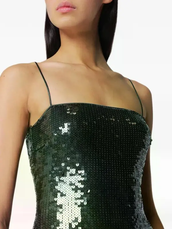 ROTATE BY BIRGER CHRISTENSEN Embellished Maxi Dress