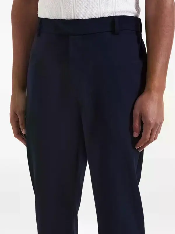 MAUVAIS Belt-loops Tapered Trousers