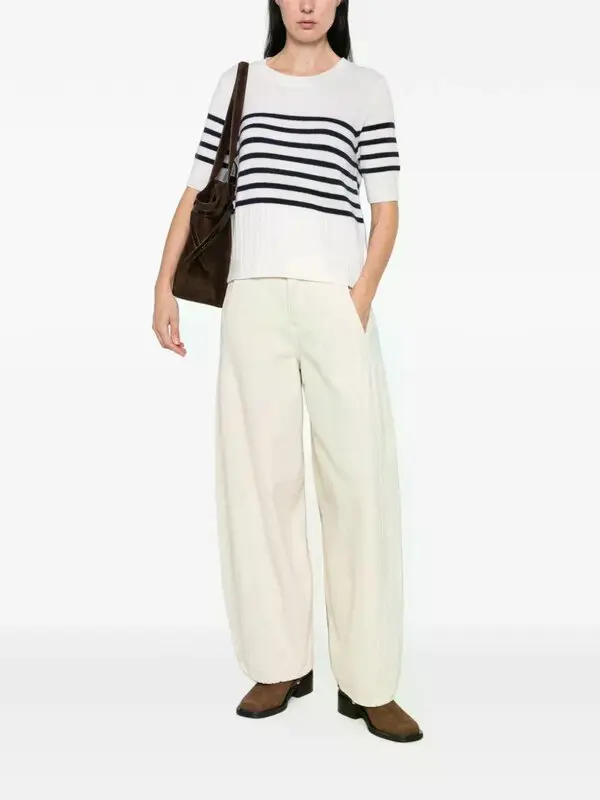 EMERSON RENALDI Striped Crew Neck T-shirt