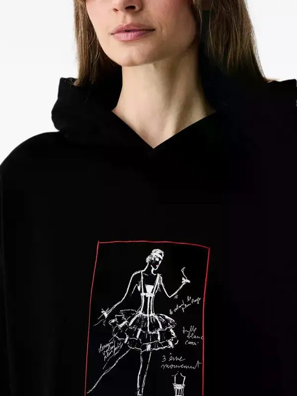 Karl Lagerfeld Sketch-print Hoodie
