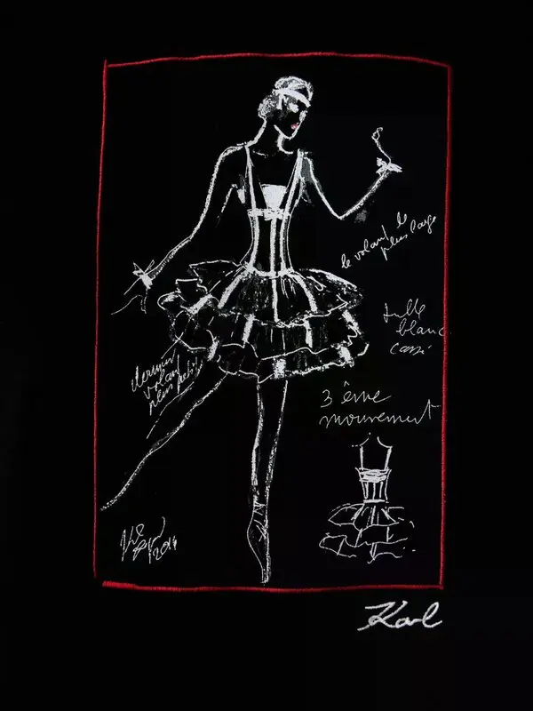 Karl Lagerfeld Sketch-print Hoodie