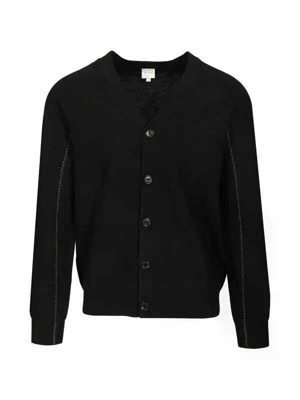 Paul Smith Button-up V-neck Cardigan - Black