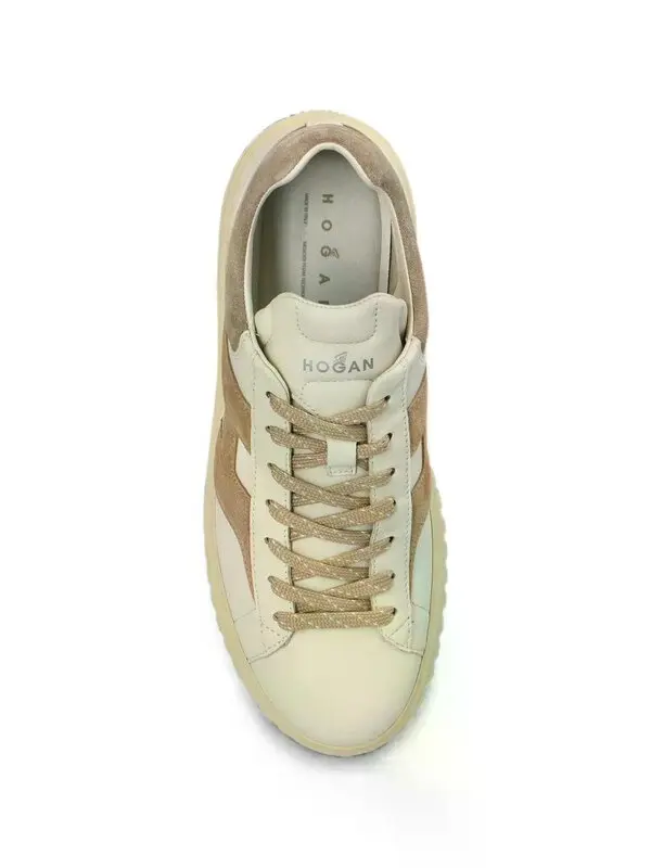 Hogan Logo-patch Panelled Sneakers