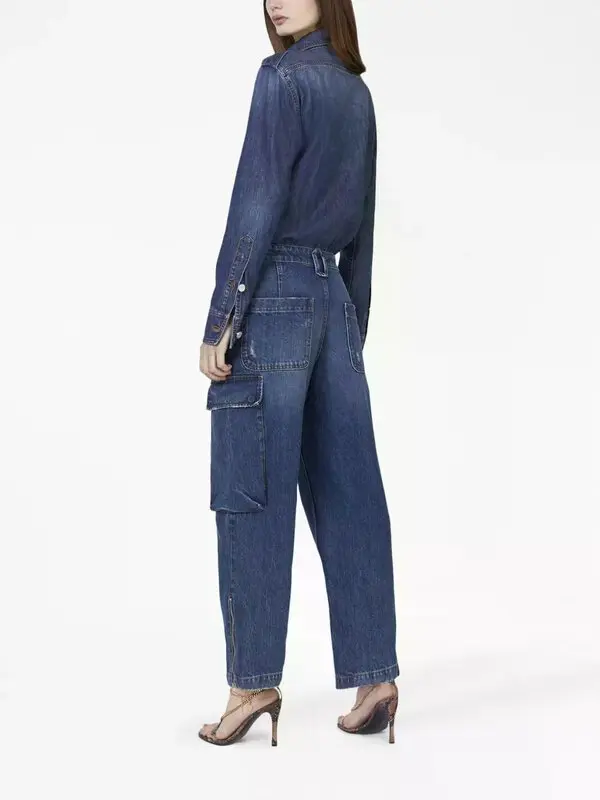Stella McCartney Denim Cargo Jumpsuit