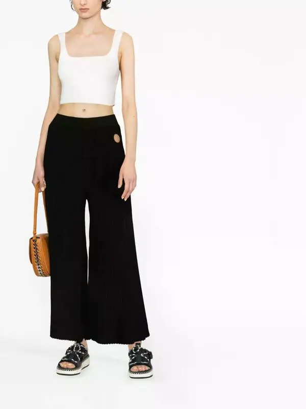 Stella McCartney Plissé Palazzo Pants