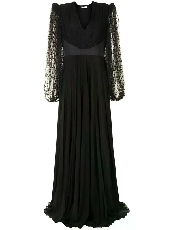 Givenchy Sheer-lace Detail Dress - Black