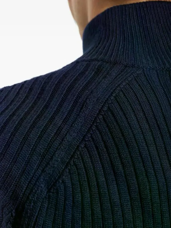 MARANT Ribbed-knit Zip-up Cardigan