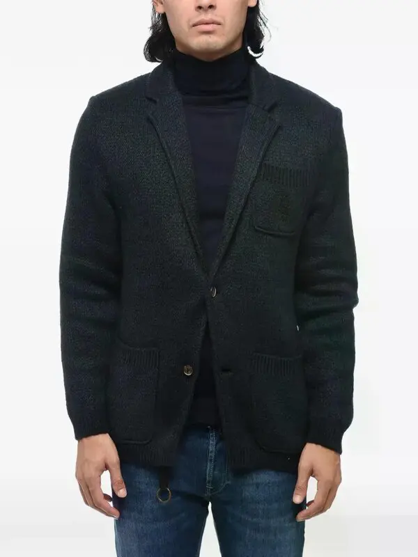 SUN HOUSE Single-breasted Knit Blazer
