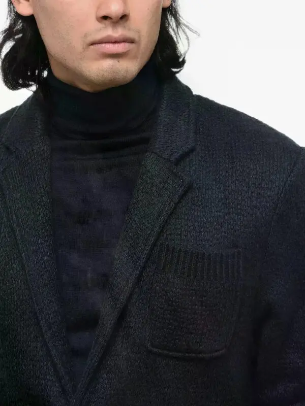 SUN HOUSE Single-breasted Knit Blazer