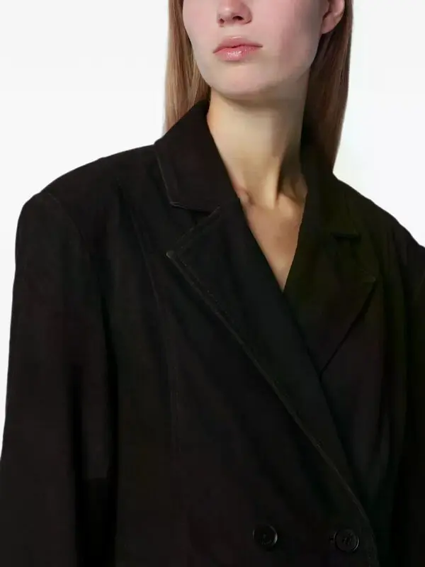 ROTA Double-breasted Suede Coat