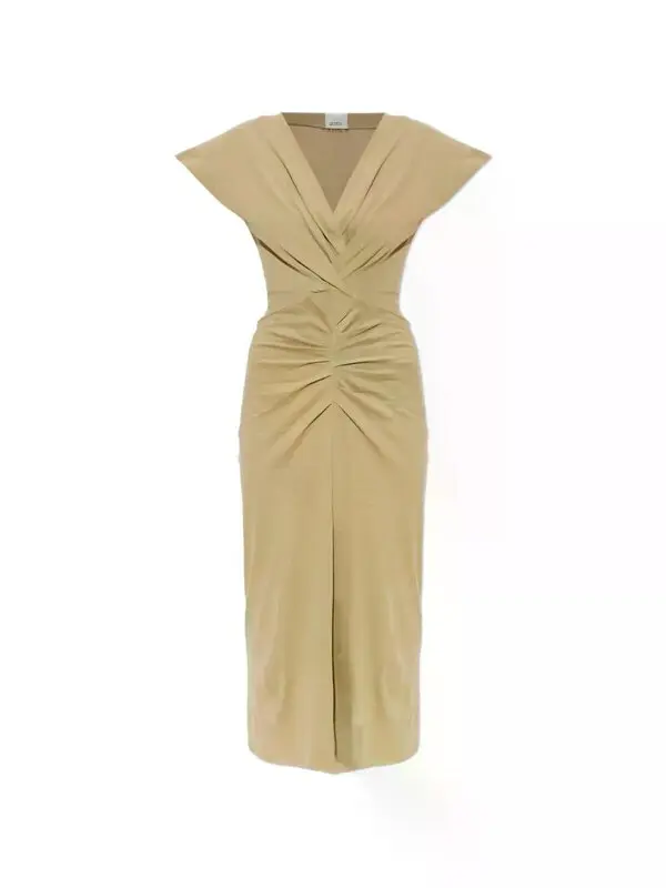Isabel Marant Étoile Nadra V-neck Midi Dress - Neutrals