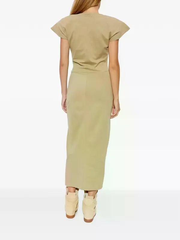 Isabel Marant Étoile Nadra V-neck Midi Dress - Neutrals