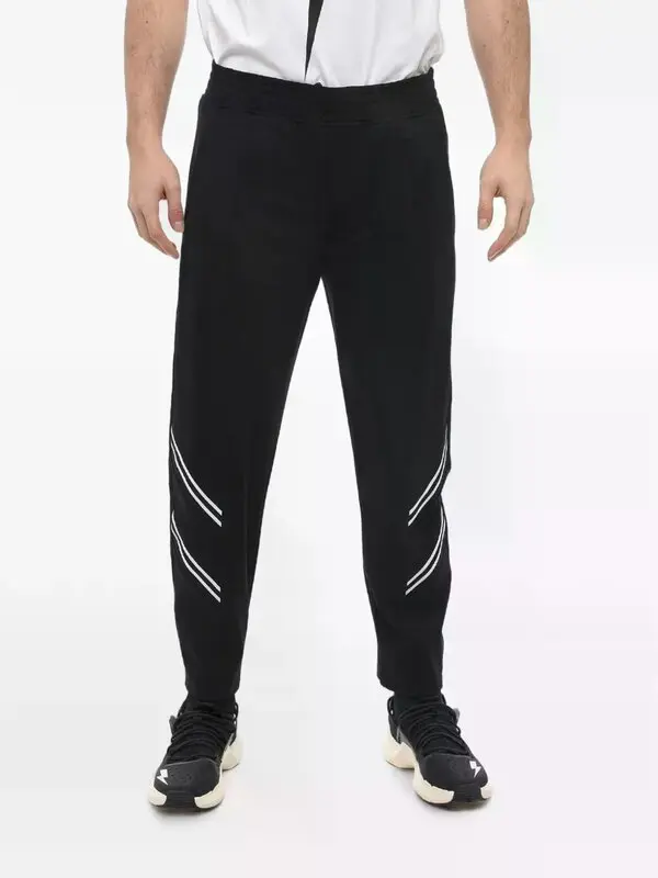 Neil Barrett Elasticed-waistband Track Pants - Black