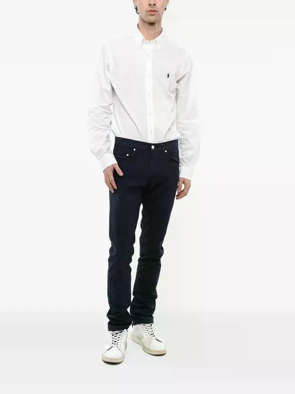 Corneliani Suede-patch Chino Trousers
