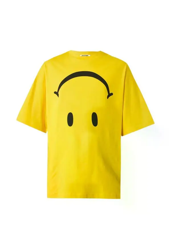 Moschino X Smiley Graphic-print Cotton T-shirt - Yellow
