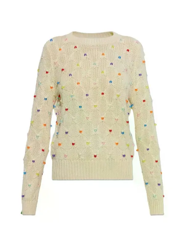 MARANT ETOILE Priyanka Bead-embellished Sweater - Neutrals
