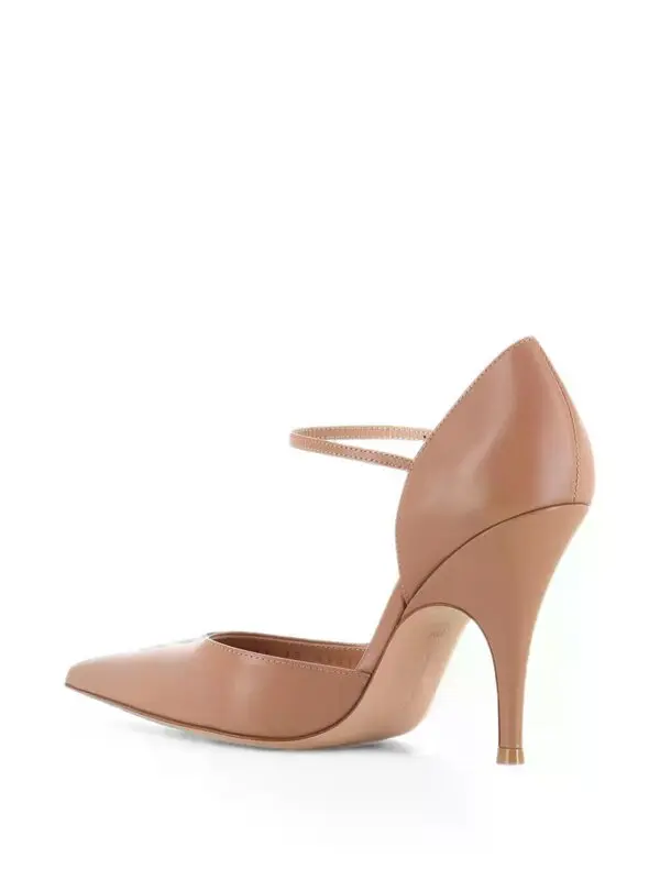 GIANVITO ROSSI Sofia D'orsay Pointed-toe Buckled Pumps