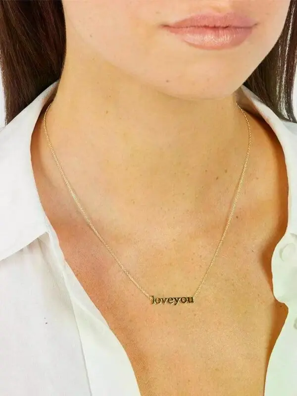 JENNIFER MEYER Love You Necklace