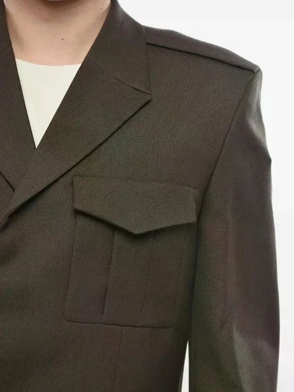 Givenchy Cropped Double-breasted Military Blazer
