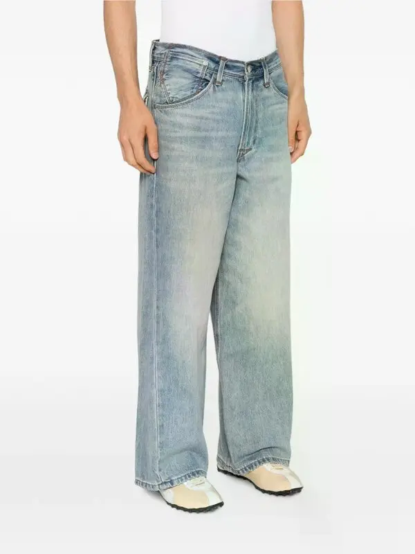 LEVI'S Wide-leg Faded Jeans