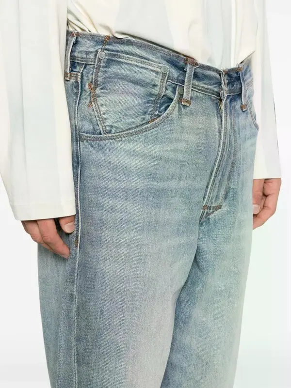 LEVI'S Wide-leg Faded Jeans