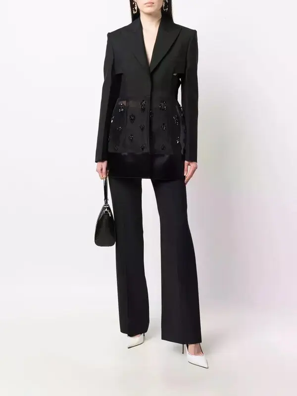 Givenchy Embellished-hem Tailored Blazer