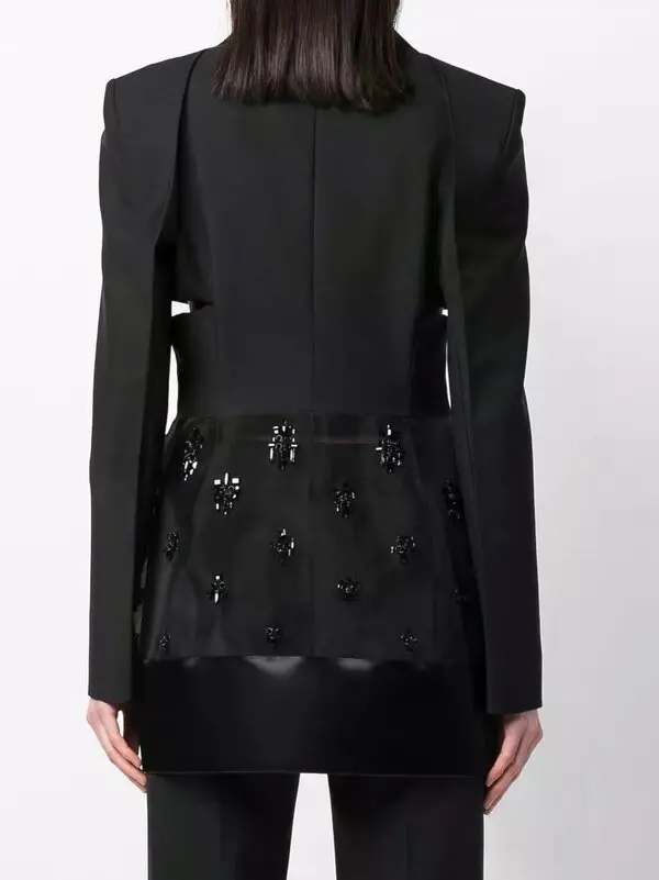 Givenchy Embellished-hem Tailored Blazer