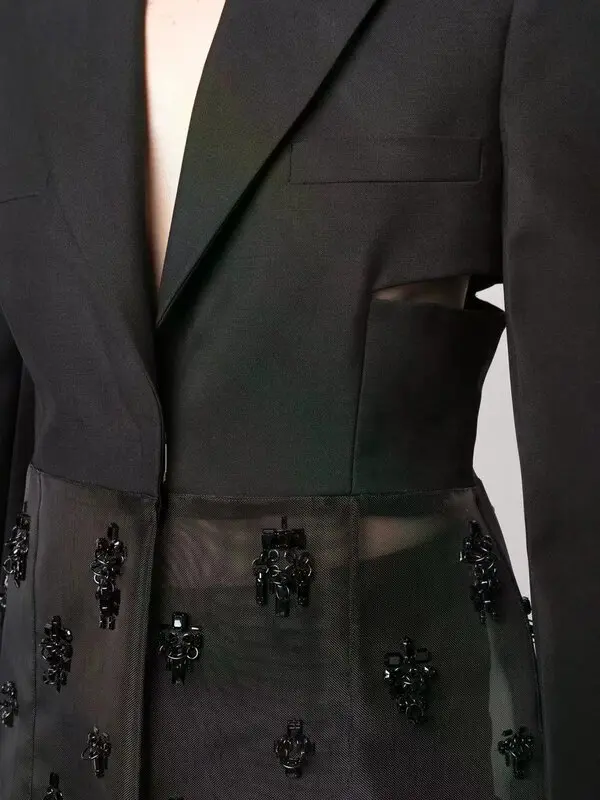 Givenchy Embellished-hem Tailored Blazer