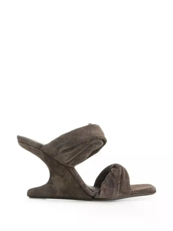 Rick Owens Twisted Cantilever Sandals - Brown