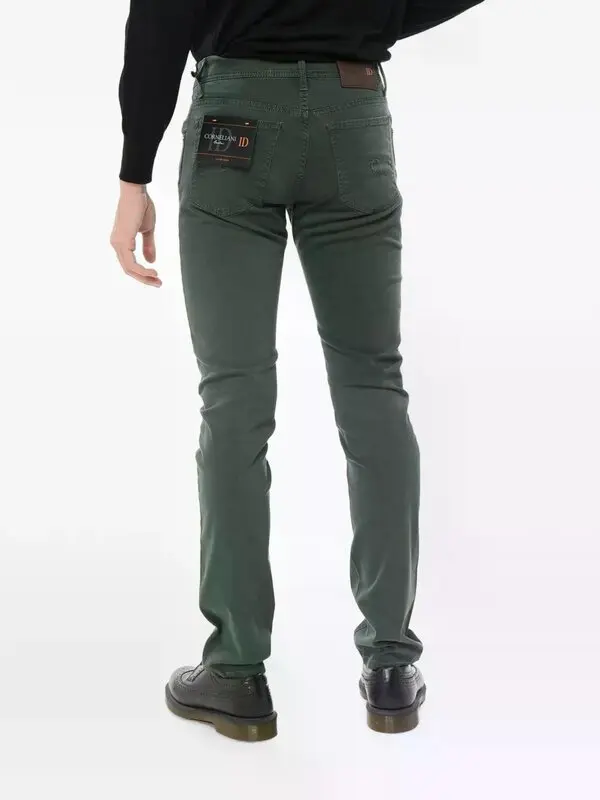 Corneliani Embroidered Five-pocket Jeans