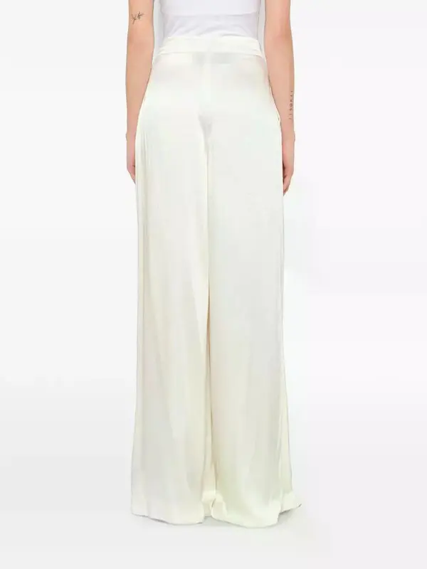 LANVIN Pleated Trousers With Button Detail
