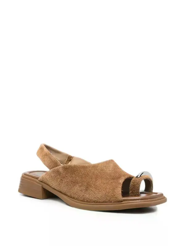 SERGIO MORETTI FIRENZE Toe-ring Slingback Sandals