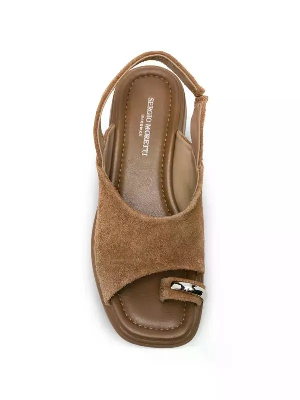 SERGIO MORETTI FIRENZE Toe-ring Slingback Sandals