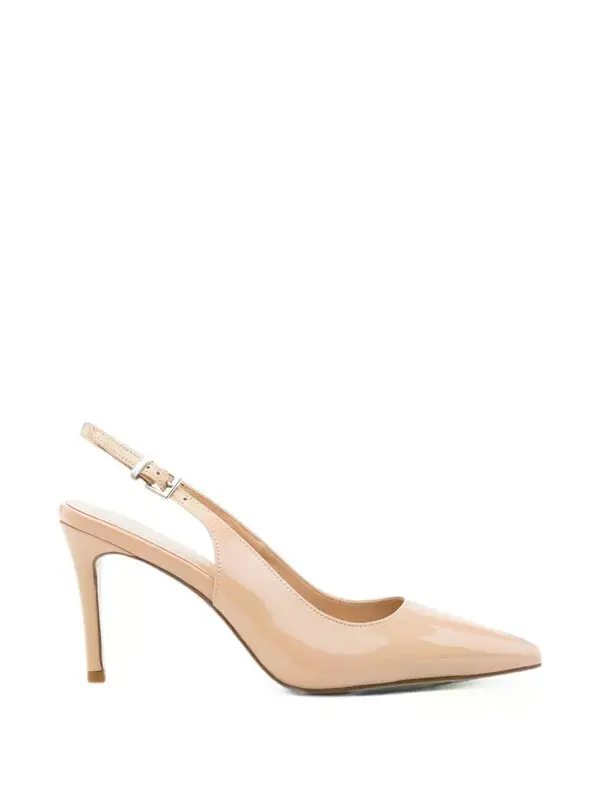 SERGIO MORETTI FIRENZE Patent Slingback Pumps - Neutrals