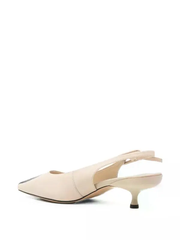 SERGIO MORETTI FIRENZE Pointed-toe Slingback Pumps