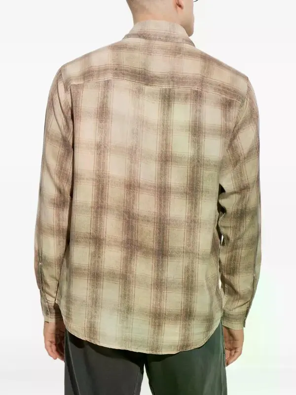 DIESEL® Check-print Logo-embroidered Shirt