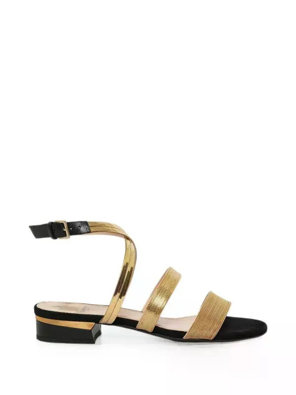 LANVIN Chain-detail Buckled Sandals - Black