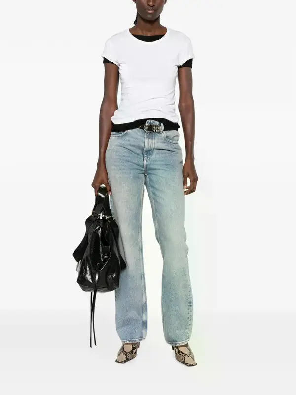 GOLDEN GOOSE Norma Zip-up Straight-leg Jeans - Blue
